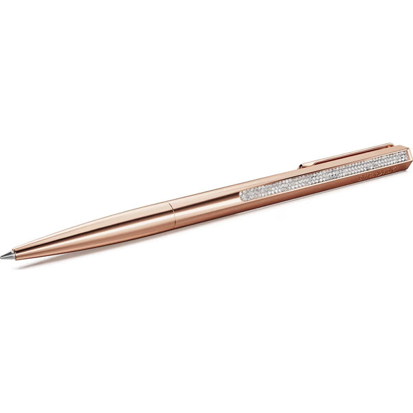 Swarovski Crystal Shimmer ballpoint pen, Rose gold tone, Rose gold-ton ...